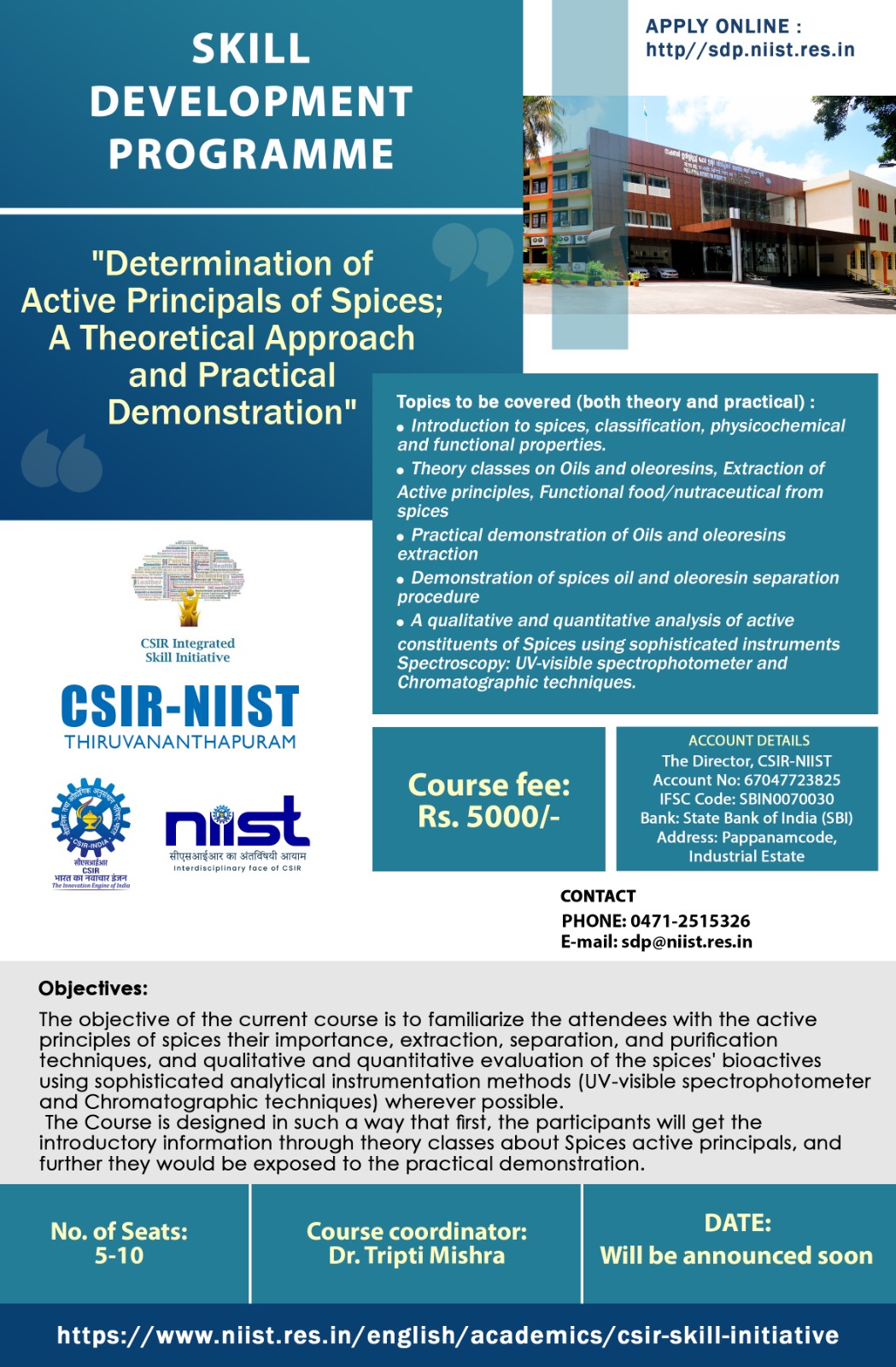 CSIR Skill Initiative | CSIR - National Institute For Interdisciplinary Science and Technology ...